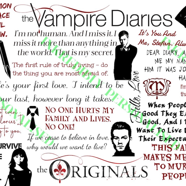 Tvd Svg - Etsy Australia