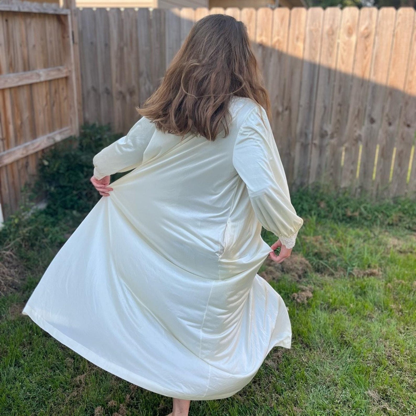 1970s Lorraine Nylon Button-down Gown - Etsy