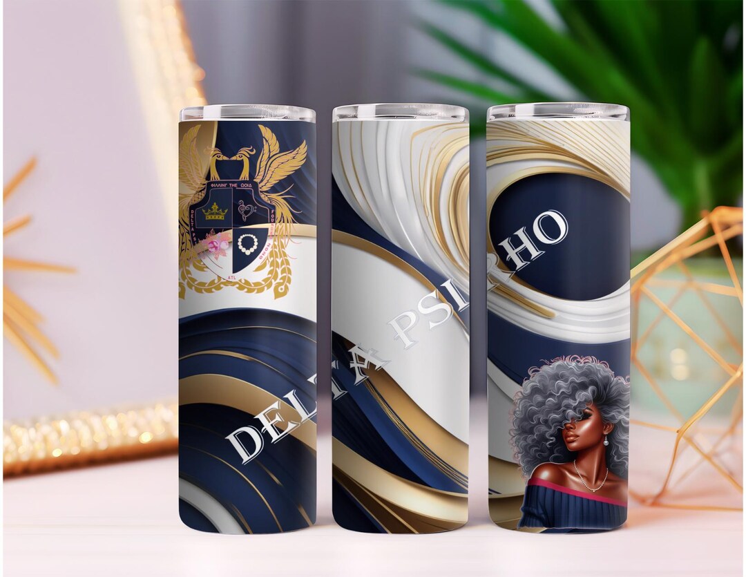 Gold & Navy Crest Lady - Etsy