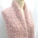 Nubby Textured Tweed Pink Wool Blend Infinity Scarf - Etsy