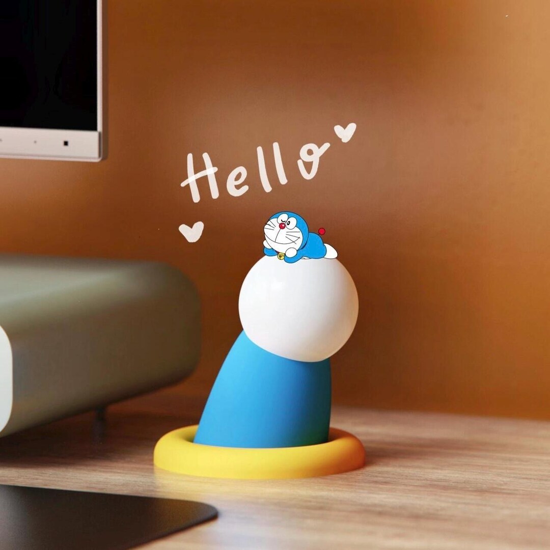 Doraemon Hand Night Light - USB Powered, Adjustable Brightness; Perfect ...