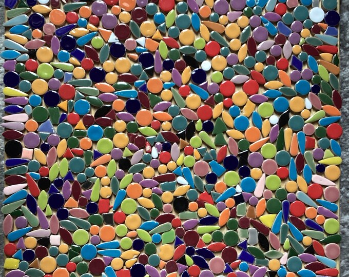 3.50 Lbs of SCRAP Ceramic Tiles Approx. 850 Pieces Mosaic Making ...