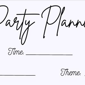 Editable Party Planner Template Event Planning Checklist Printable ...