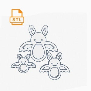 Kawaii Batty Bat Shakers STL Files for Printing on Your Own - Etsy