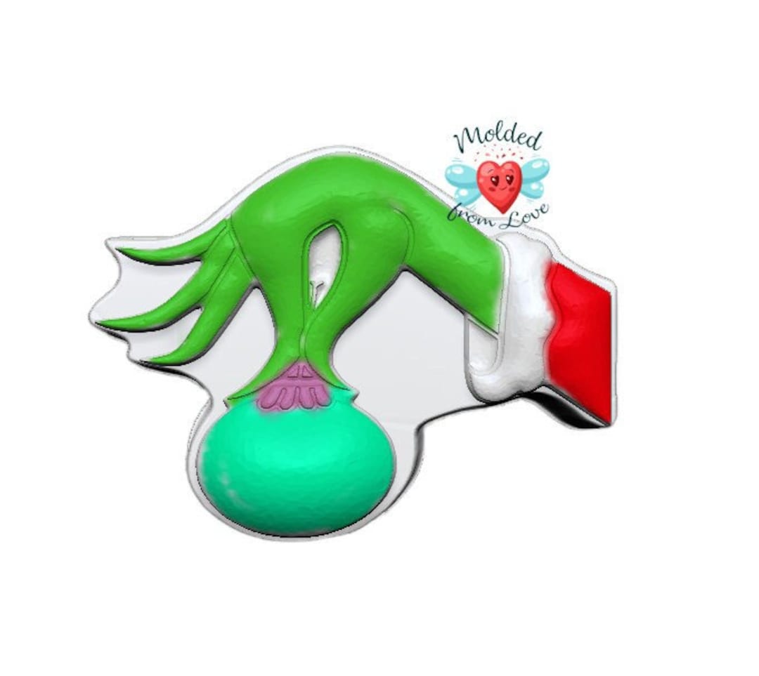 Mean Green Guy Hand Holding Ornament Soap or Bath Bomb/chocolate/wax ...