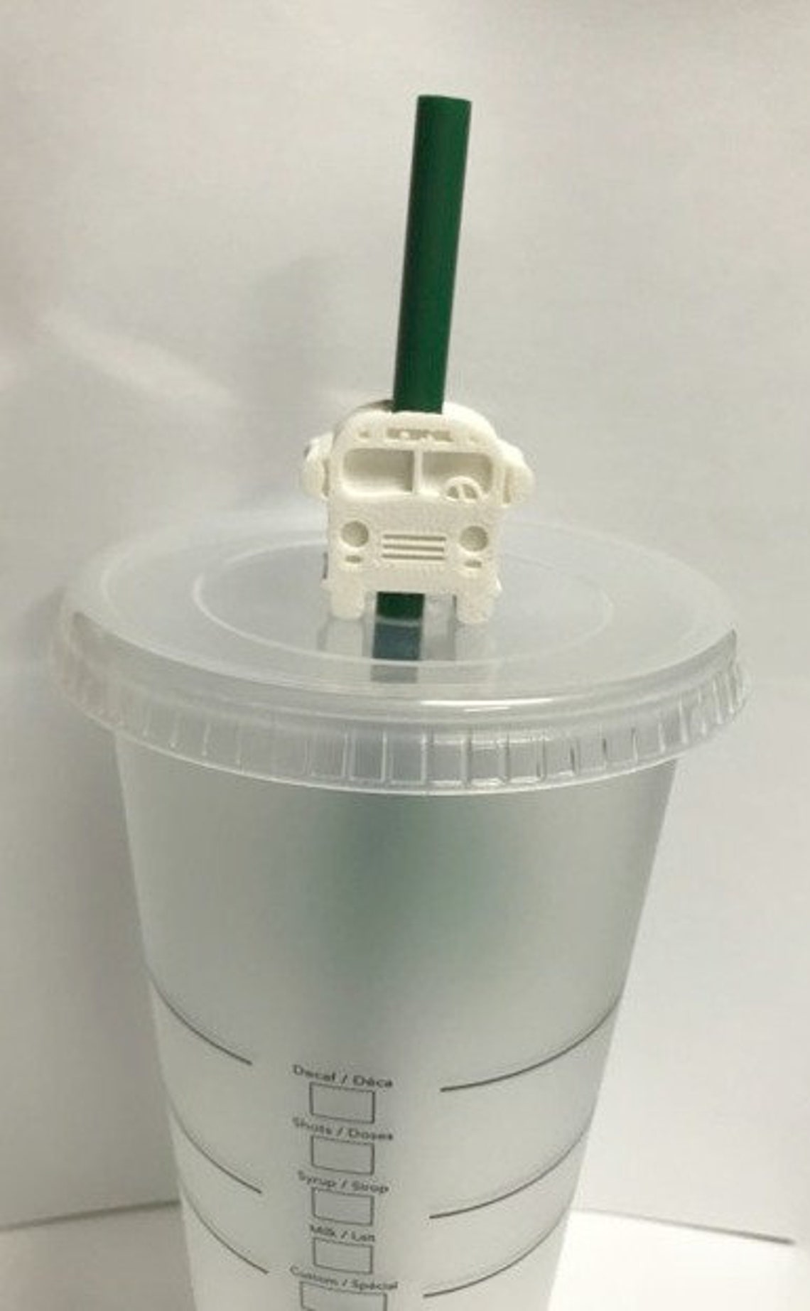 School Bus Straw Topper Buddy STL File for 3D Printing - Etsy