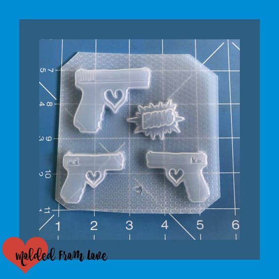 Love Guns Pallet Flexible Plastic Handmade Resin Mold | Etsy