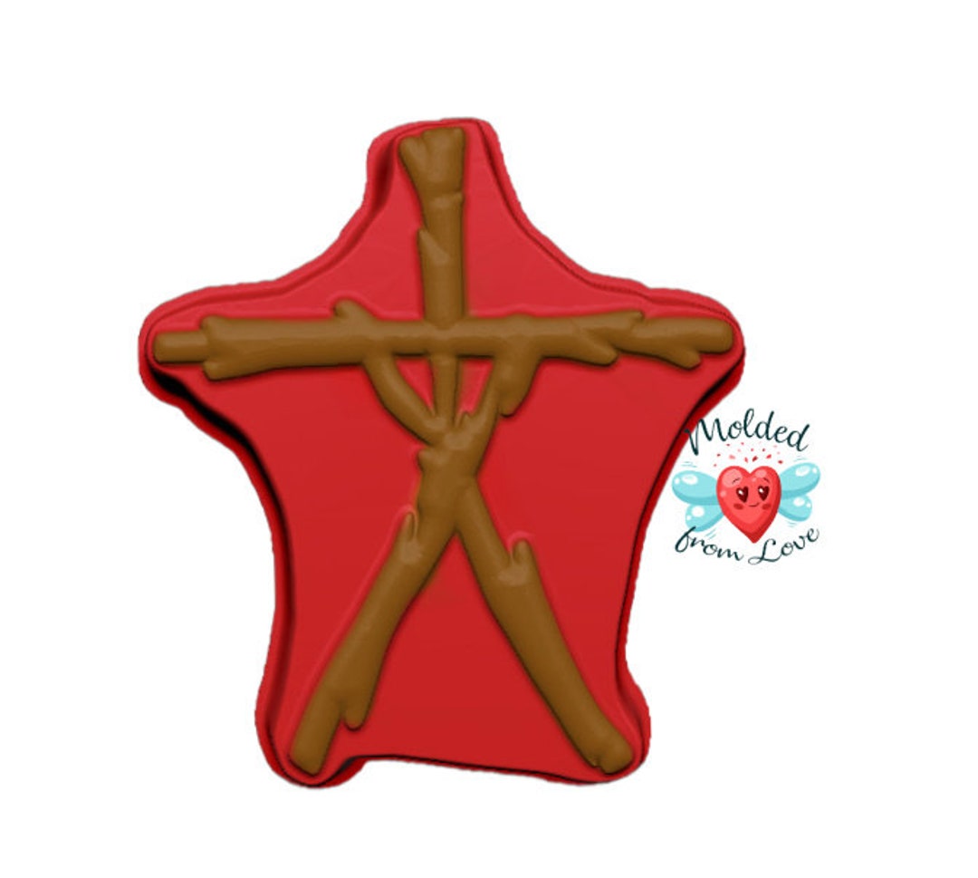 Creepy Stick Symbol Handmade Plastic Mold Bathbomb Mold | Plastic Mold ...