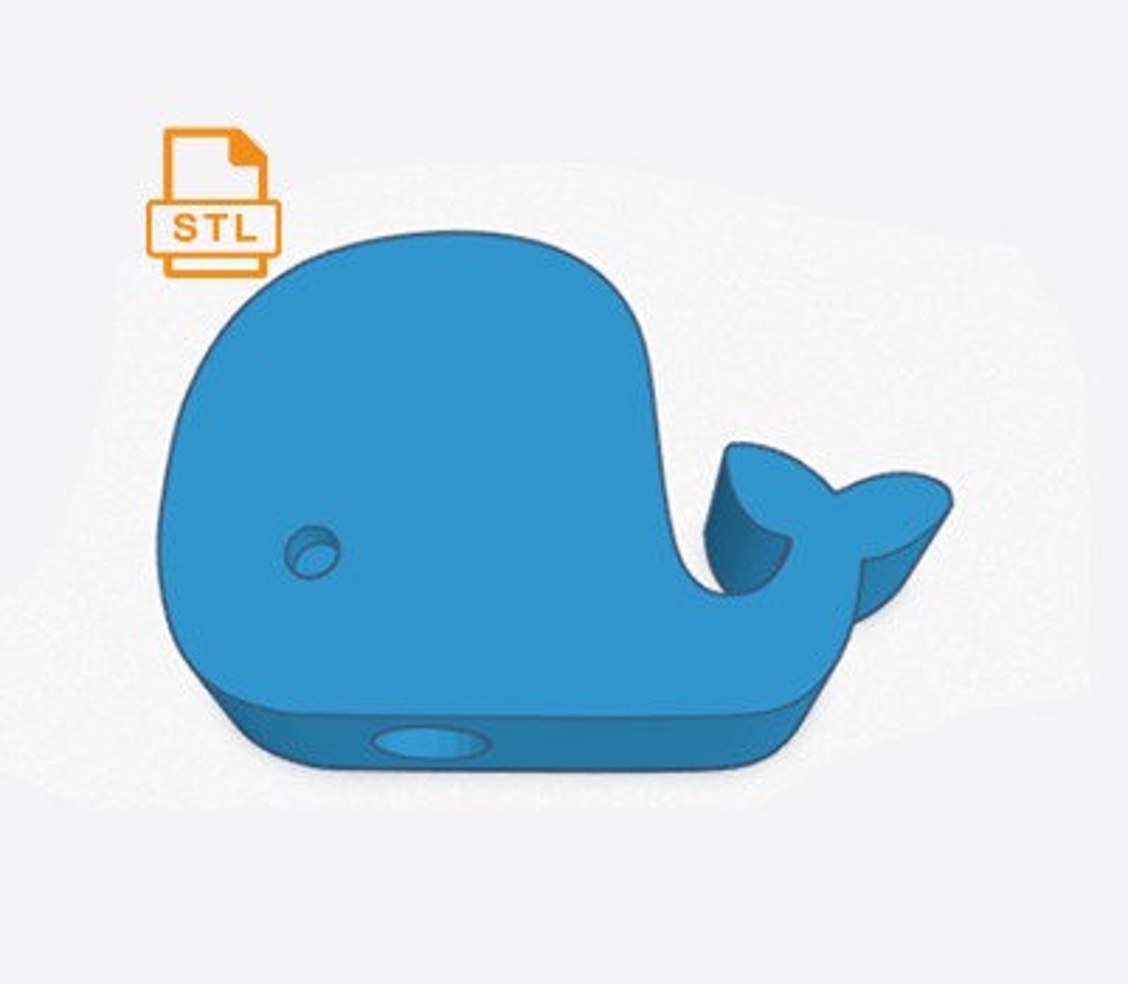 Blue Whale Straw Topper Buddy STL file For 3D printing | Etsy