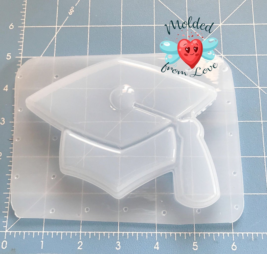 Graduation Cap Handmade Plastic Mold/ Bathbomb Mold | Bath Bomb Mold ...
