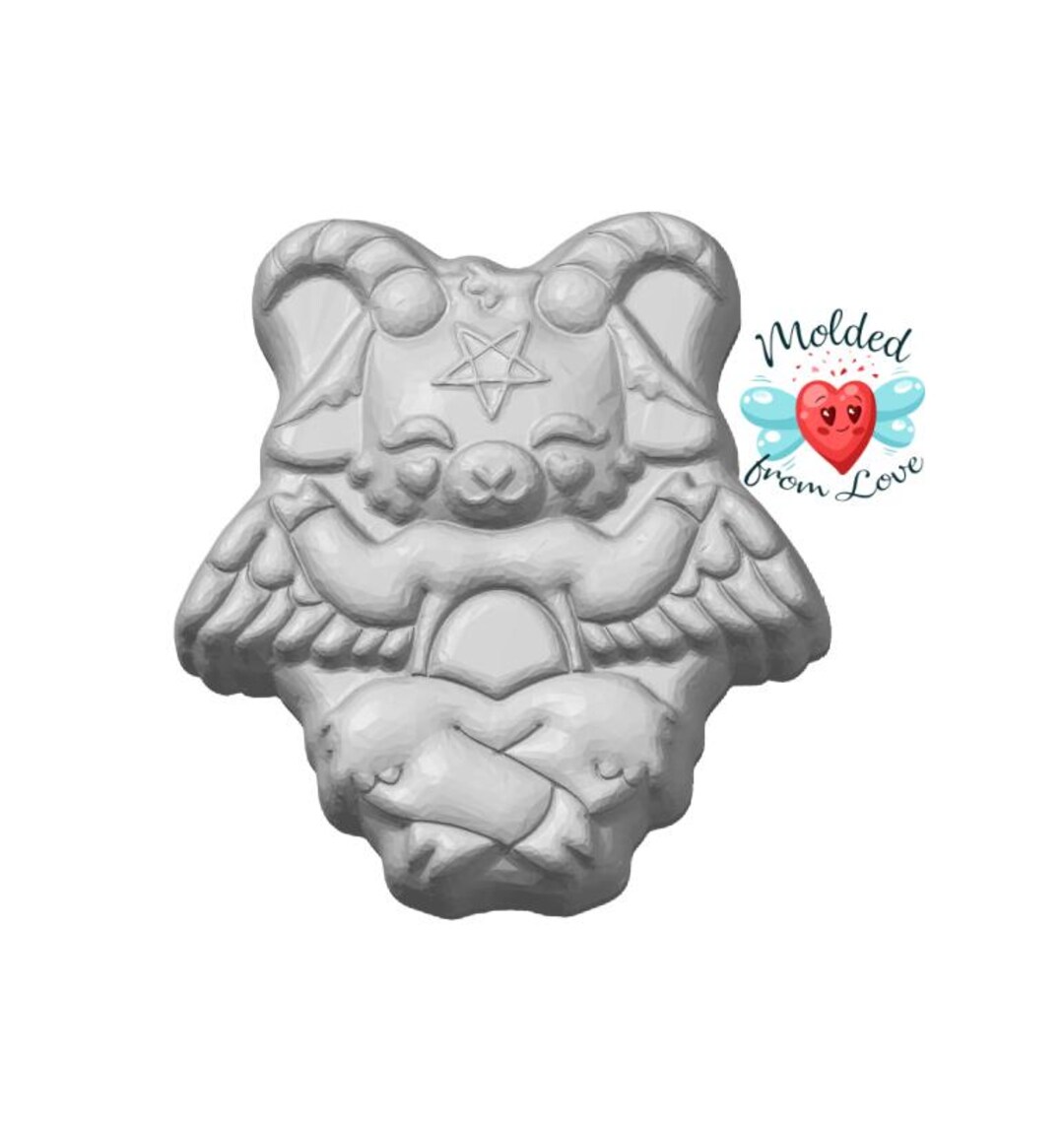 Baphomet Handmade Plastic Mold, Soap Mold, Bathbomb Mold, Bath Bomb ...