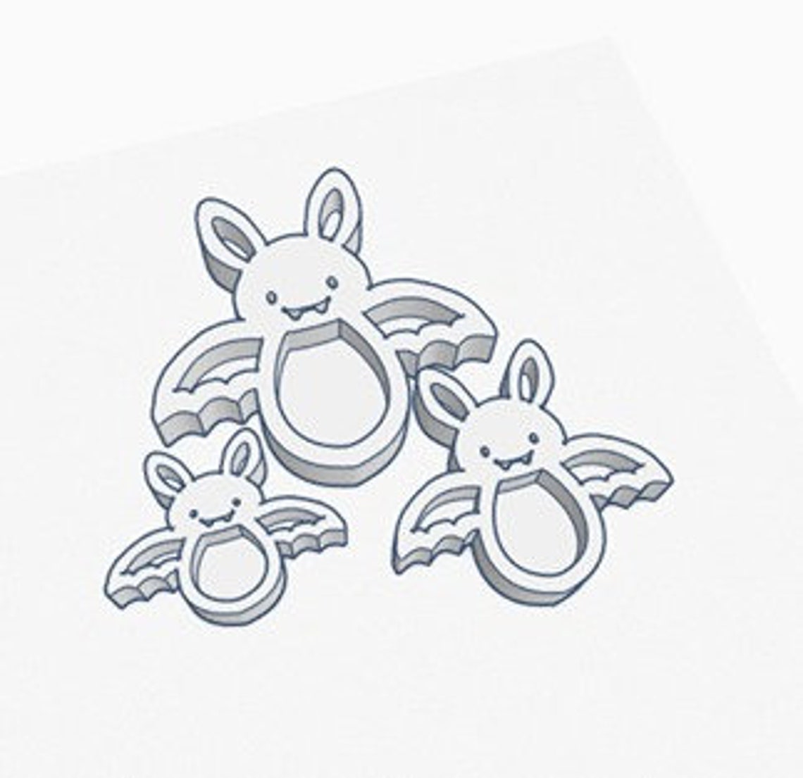 Kawaii Batty Bat Shakers STL Files for Printing on Your Own - Etsy