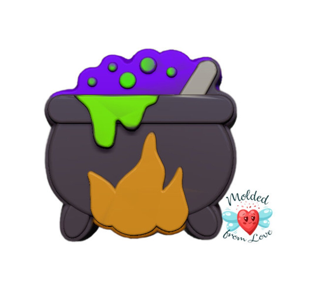 Bubbling Witch Cauldron Soap or Bath Bomb Handmade Plastic Mold - Etsy