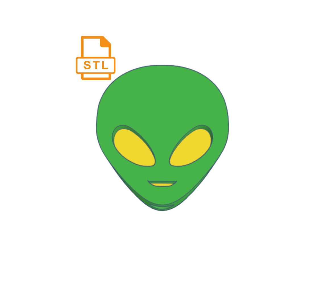 Alien Head Straw Topper Buddy STL File for 3D Printing | Etsy