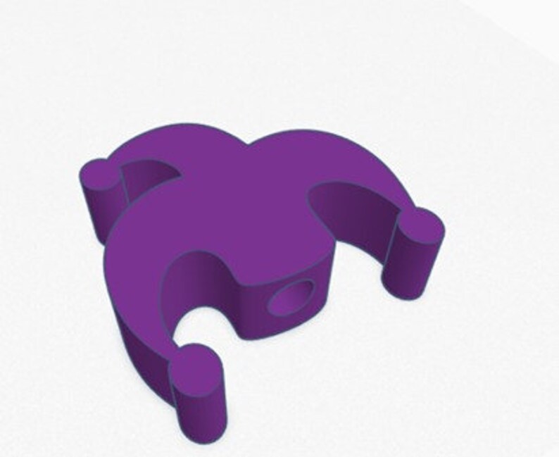 Mardi Gras Jester Hat Straw Topper Buddy STL File for 3D - Etsy