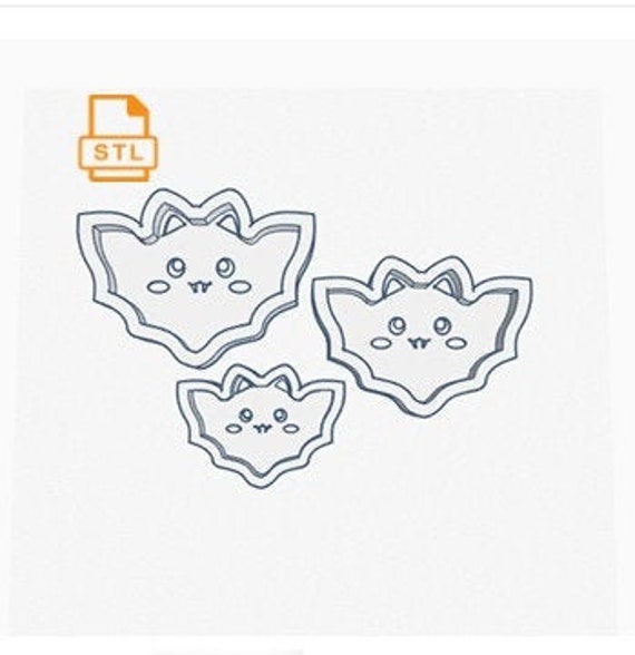 Kawaii Chibi Batty Bats Shakers STL File for 3-D Printing File - Etsy