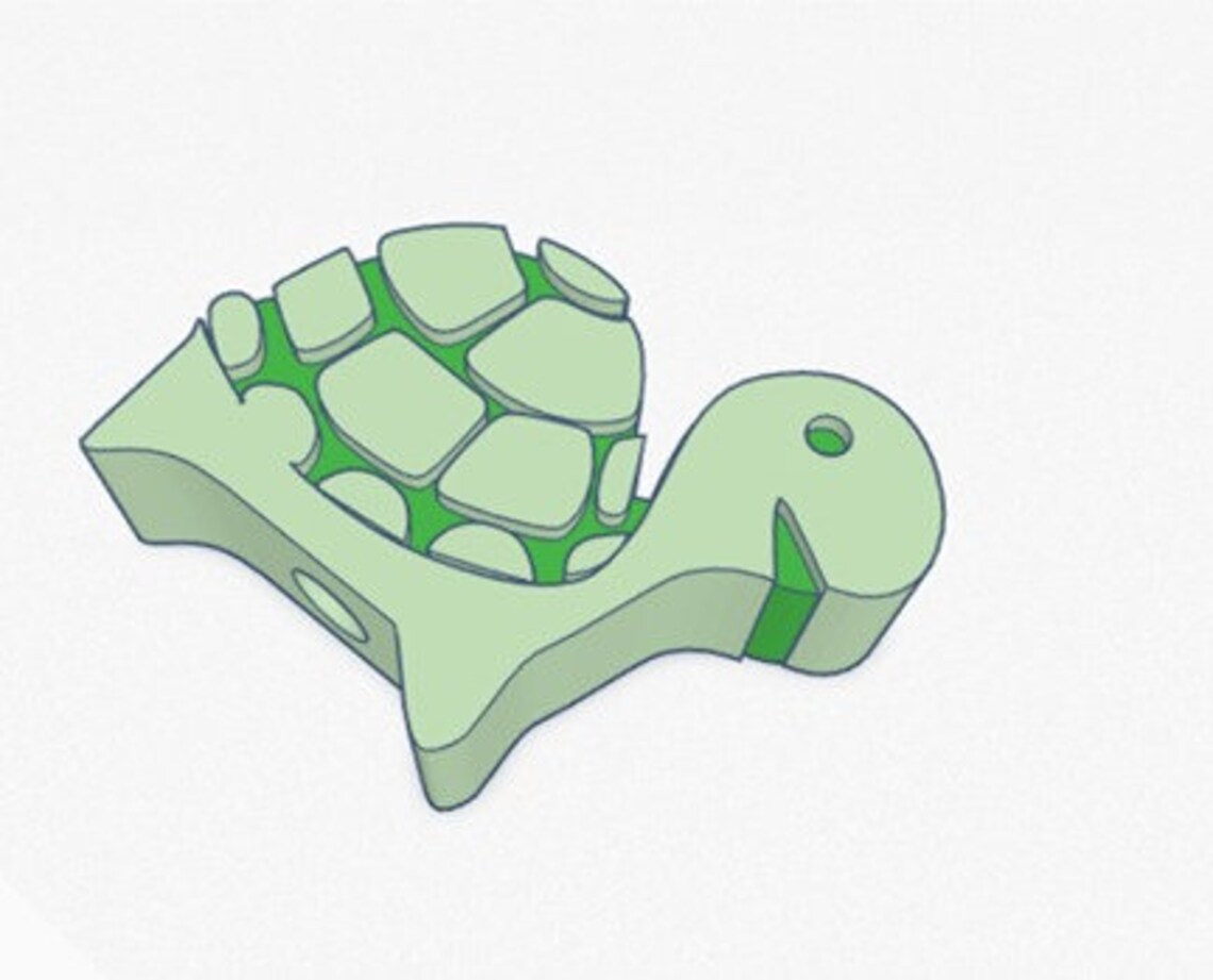 Timothy Turtle Straw Topper Buddy STL File for 3D Printing | Etsy