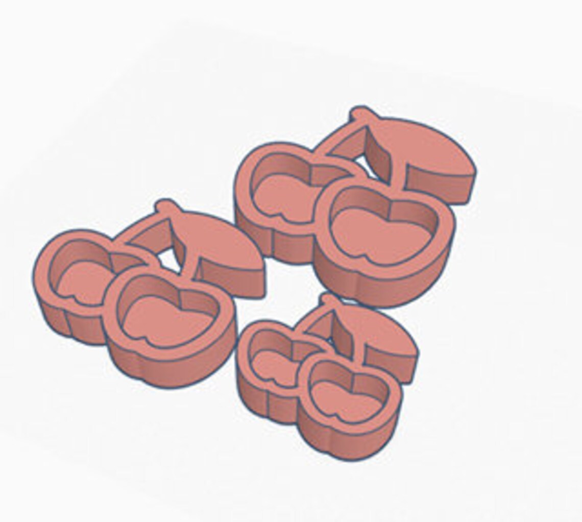 Kawaii Double Cherry Shaker STL File for 3-D Printing File - Etsy