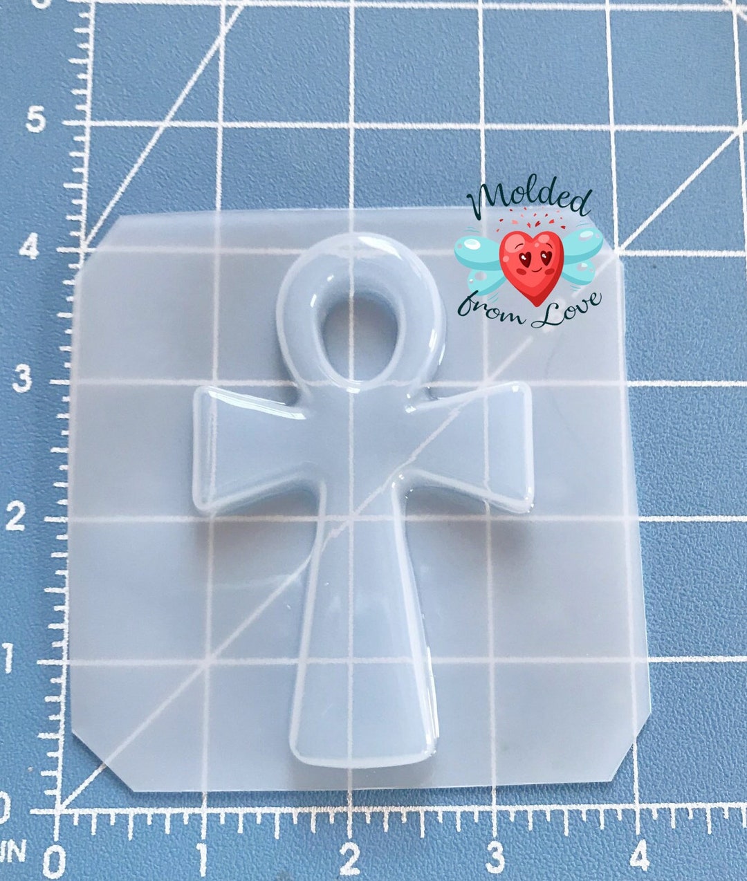 Small Rounded Chunky Ankh Handmade Plastic Mold/resin Mold/uv Resin ...