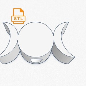 Triple Goddess Straw Topper Buddy STL File for 3D Printing - Etsy