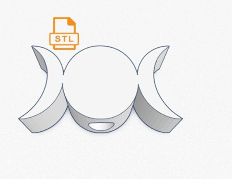 Triple Goddess Straw Topper Buddy STL File for 3D Printing | Etsy