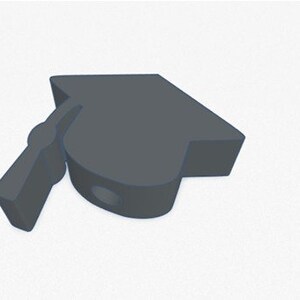 Graduation Cap Straw Topper Buddy STL File for 3D Printing - Etsy