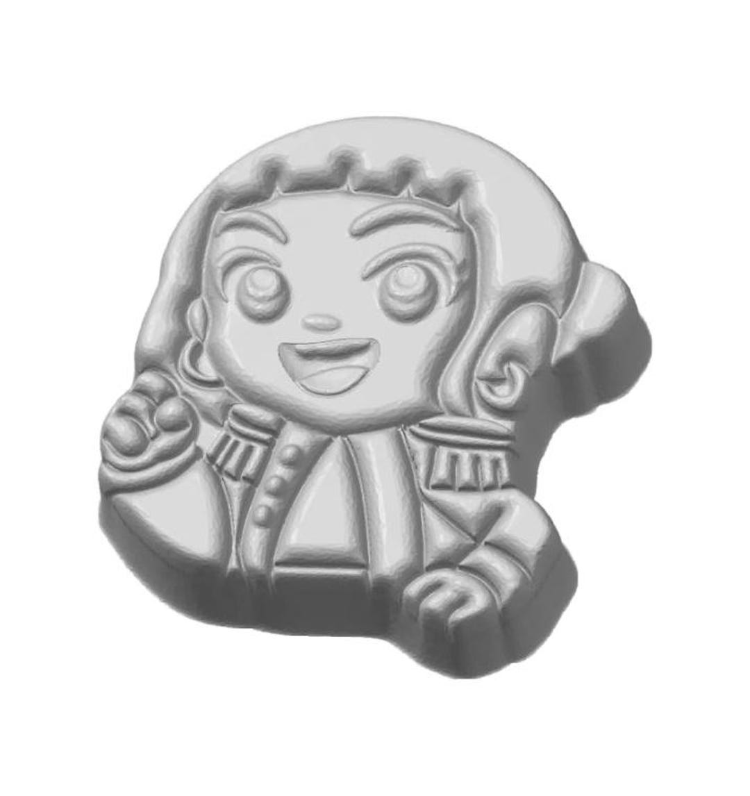 Zoey DH Anime Girl Handmade Plastic Mold, Bathbomb Mold, Bath Bomb Mold ...