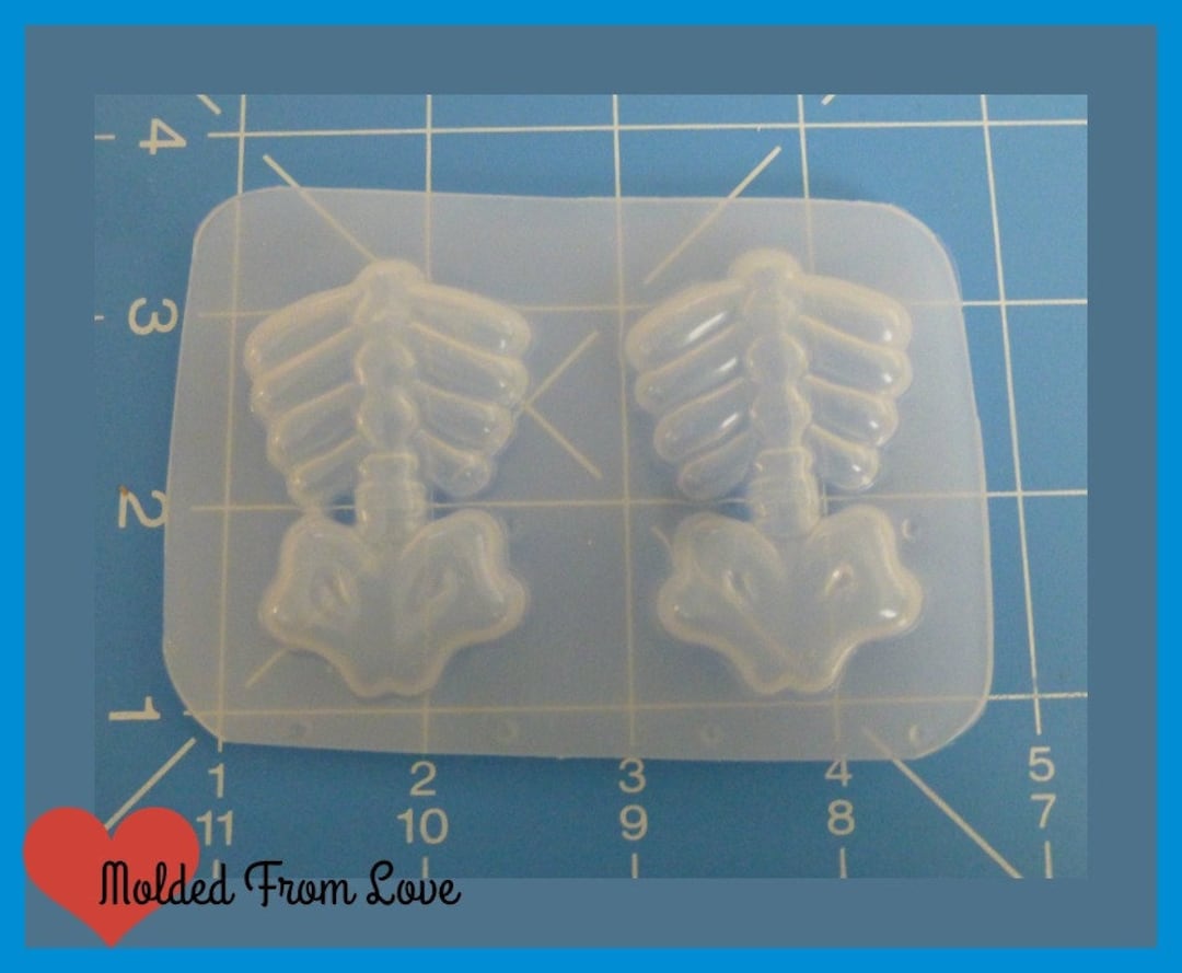 Small Size Anatomical Ribcage Torso Handmade Plastic Mold, Chocolate ...