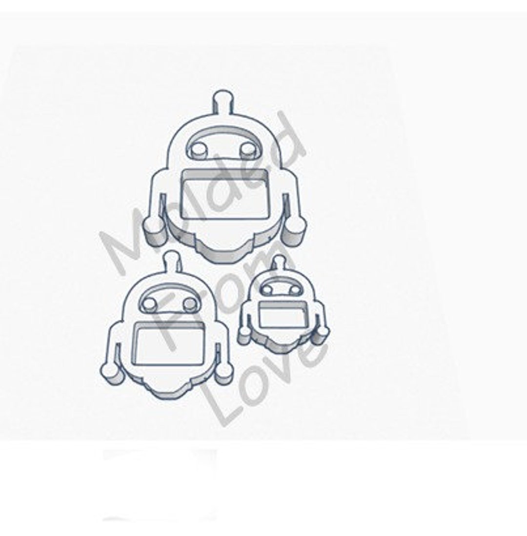 Kawaii Robot Shaker STL File for 3-D Printing File Only Not - Etsy