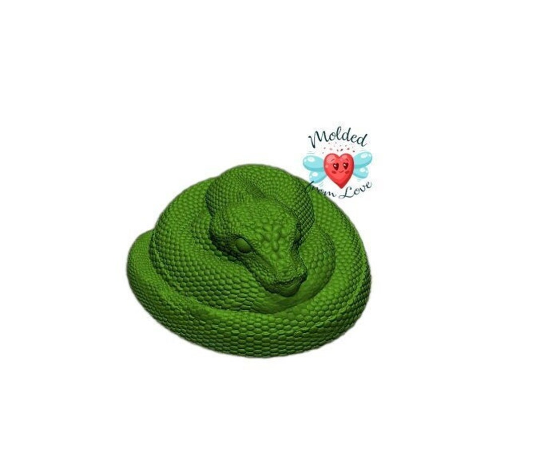 Coiled Snake Handmade Plastic Mold/bathbomb Mold/bath Bomb Mold ...