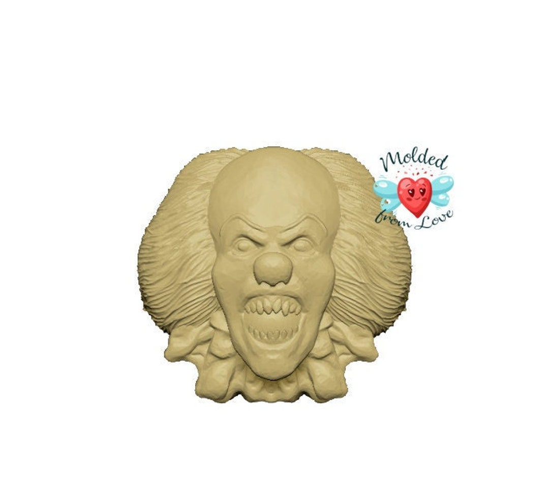 Handmade Scary Clown Plastic Mold | Bath Bomb, Soap, Chocolate - Etsy