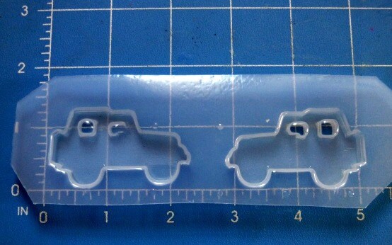 2 Cute Little Jeeps Handmade Flexible Plastic UV Resin Mold - Etsy