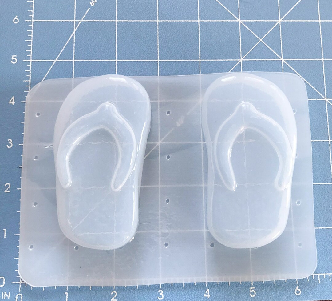 Flip Flop Sandals Left and Right Handmade Plastic Mold/bathbomb Mold ...