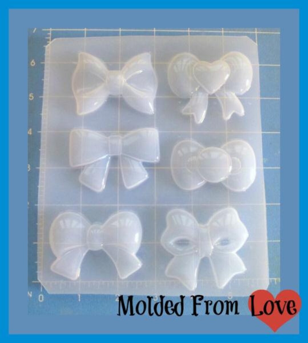 Pallet of 6 Different Big Glam/ Kawaii Bows Handmade Flexible Plastic ...