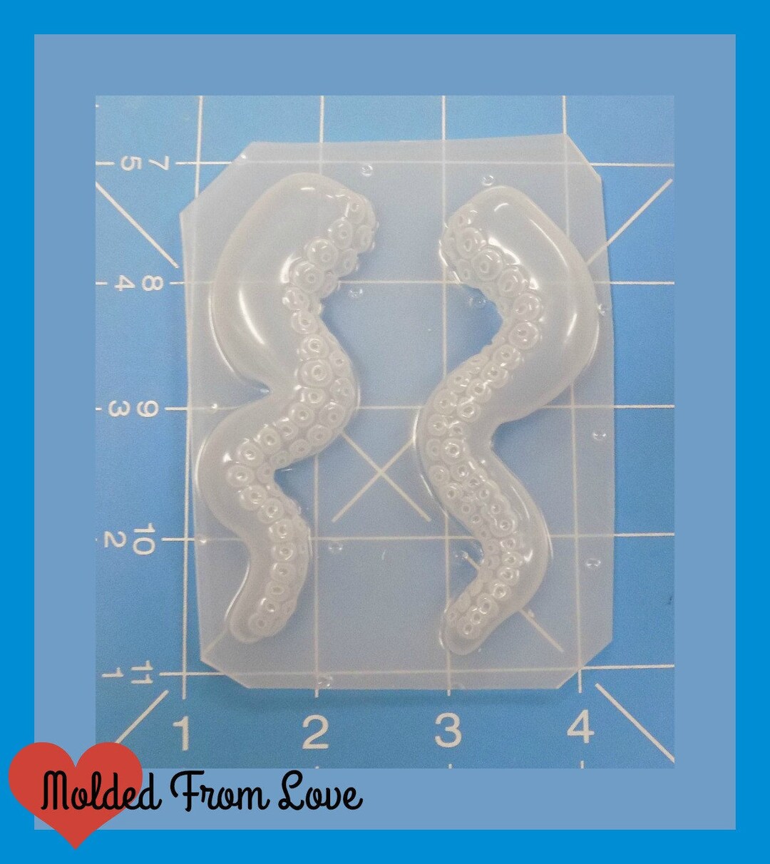 Pair of Detailed Octo-tentacles Handmade Plastic Resin Mold - Etsy