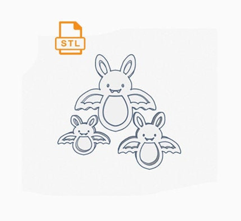 Kawaii Batty Bat Shakers STL Files for Printing on Your Own | Etsy