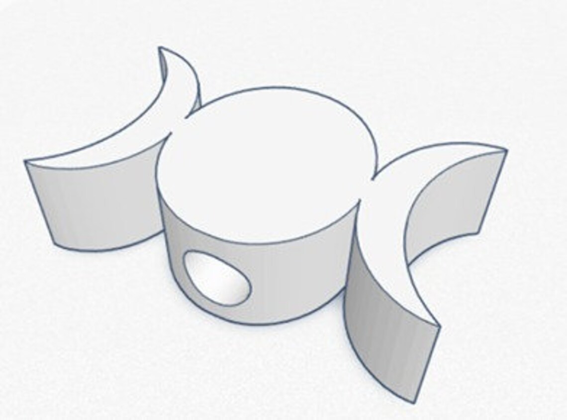 Triple Goddess Straw Topper Buddy STL File for 3D Printing | Etsy