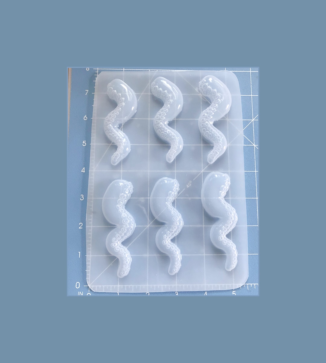 Pallet of 6 Detailed Octo-tentacles Handmade Plastic Resin Mold - Etsy