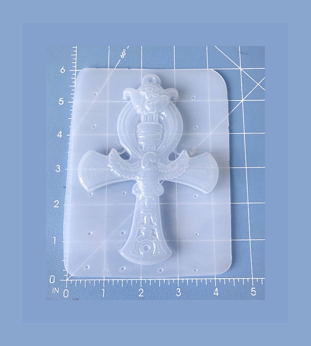 Thick Large Detailed Ornate Ankh Handmade Plastic Mold/resin Mold/uv ...