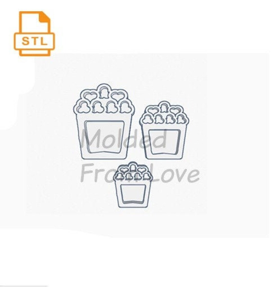 Popcorn Shaker STL File for 3D Printing - Etsy