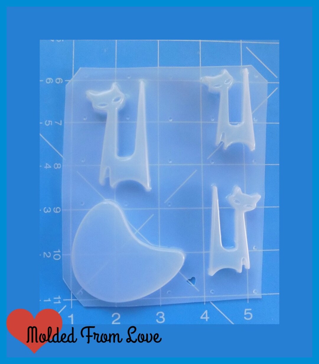 Atomic Era Cats Pallet Handmade Plastic Mold - Etsy