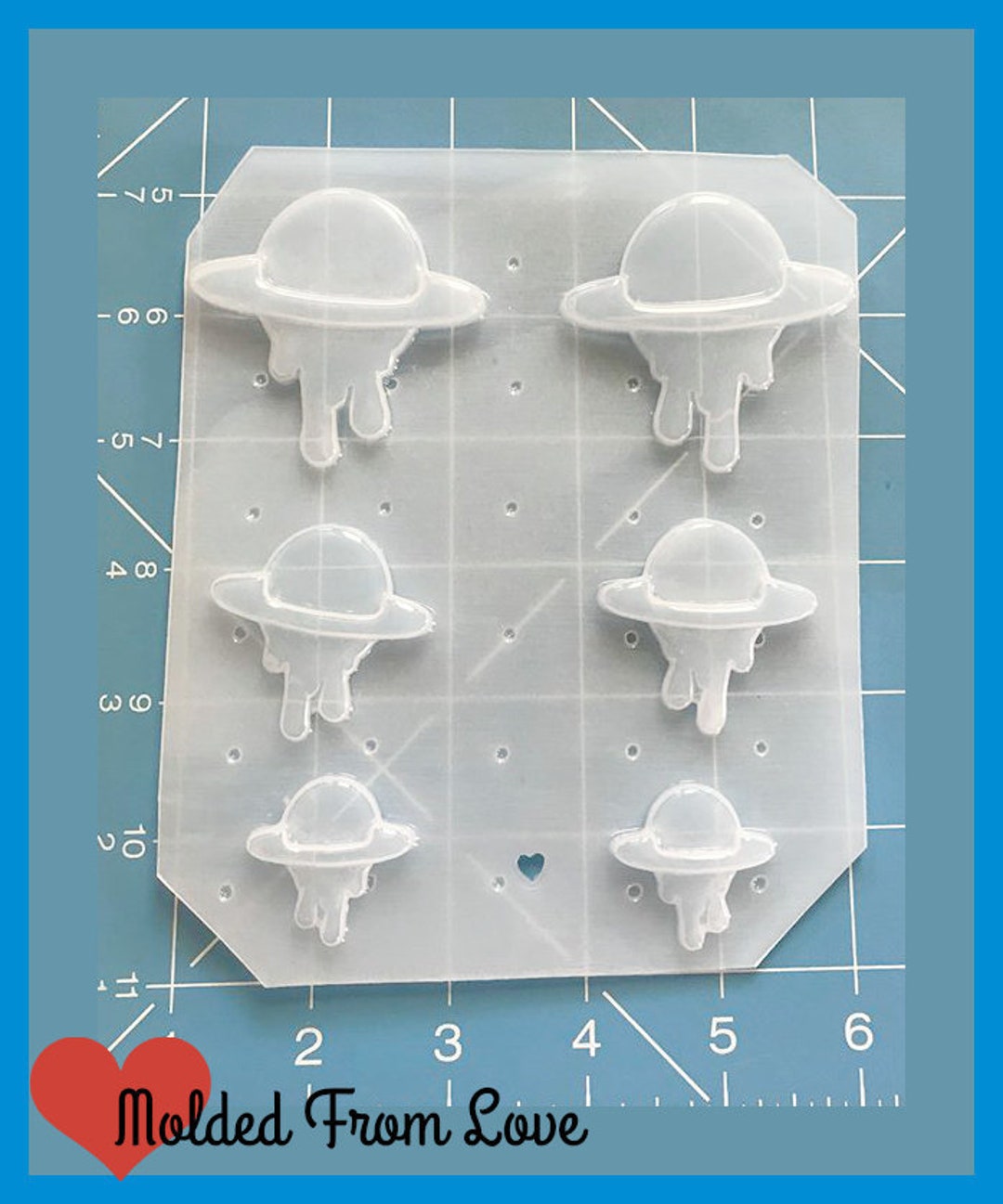 Pallet of 6 Drippy Kawaii Saturn Shapes Handmade Plastic Mold - Etsy