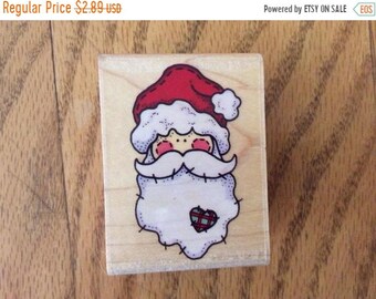 Santa rubber stamp | Etsy
