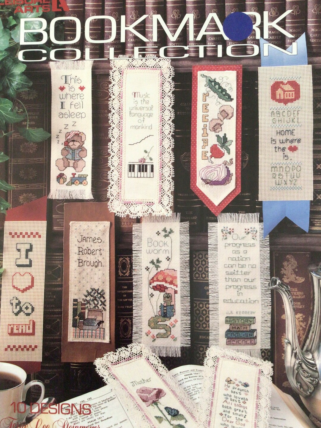 Counted Cross Stitch Patterns, Bookmark Collection, Leisure Arts #420 ...
