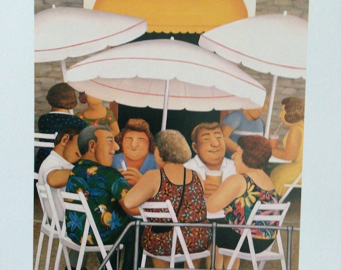 Beryl Cook, Summer Afternoon/at the Cinema, Naive Art, Art Print, 2 ...