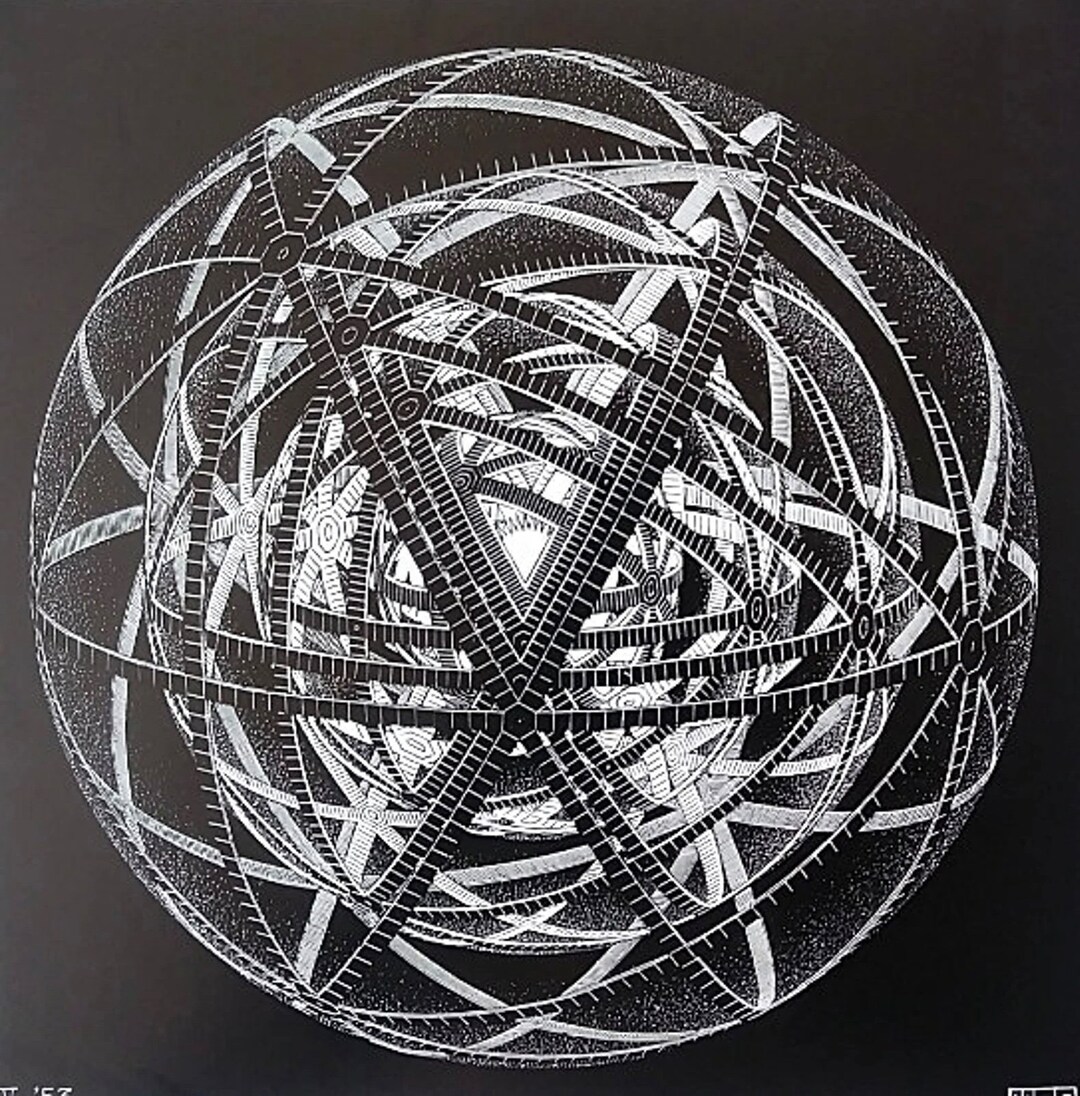 M. C. Escher, Concentric Rinds, Modern Art, Graphic Art, Unframed ...