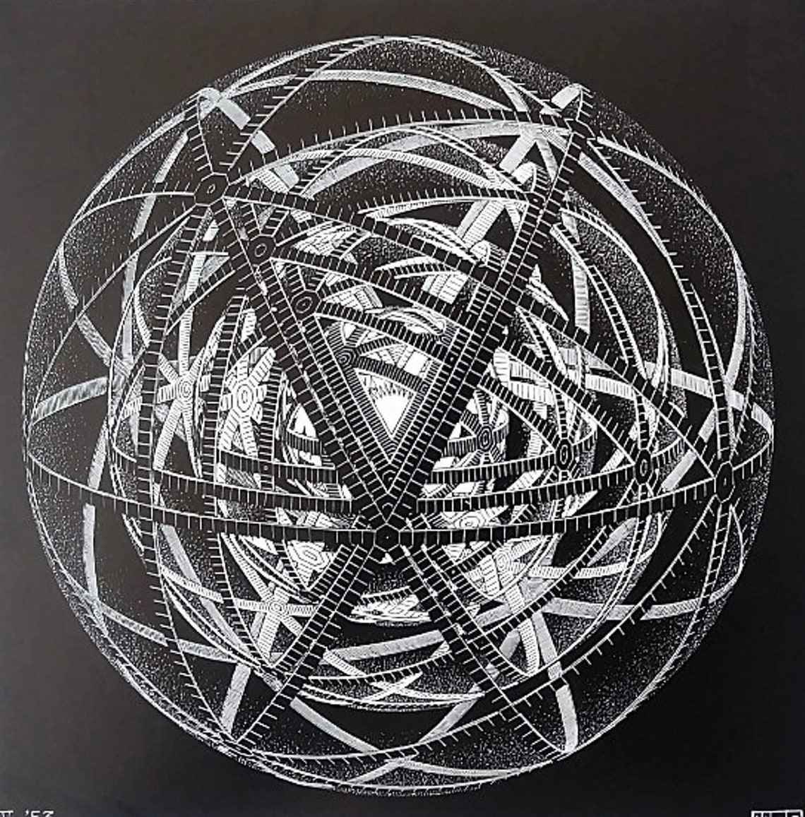 M. C. Escher, Concentric Rinds, Modern Art, Graphic Art, Unframed ...
