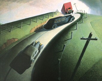 Grant Wood, HAYING, Vintage Book Page for Framing, Reproduction Art ...