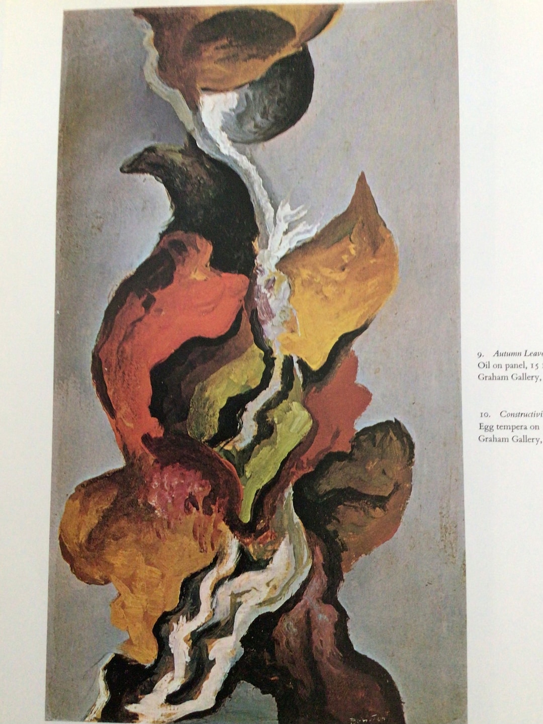 Thomas Hart Benton, AUTUMN LEAVES, Vintage Book Page for Framing ...