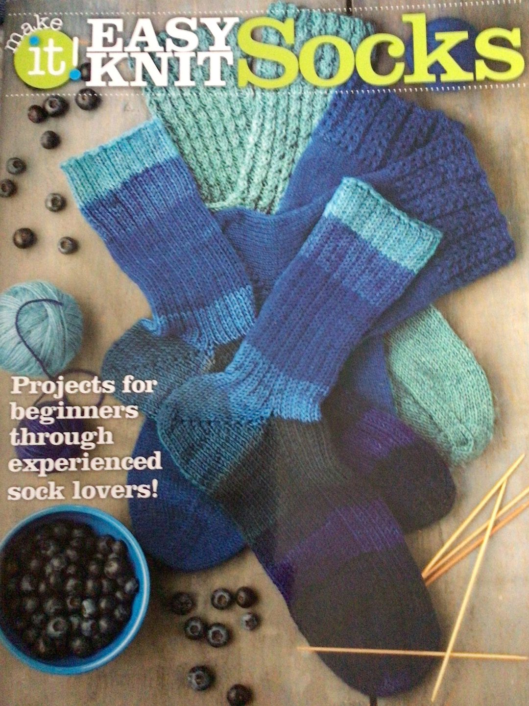 Knitting Pattern Booklet, Easy Knit Socks, Beginner to Experienced ...